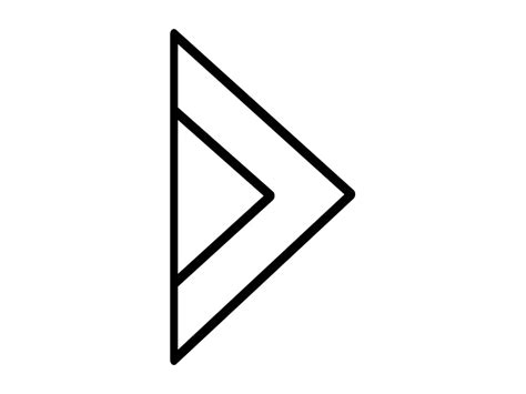 Free Svg Nested Triangle Right Arrows Icon Vector Download Logowik