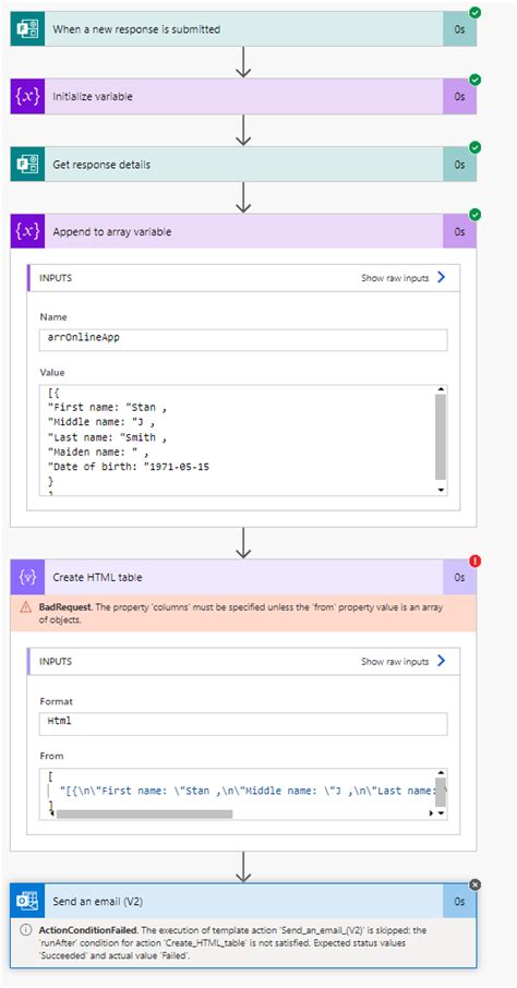 Array Output To Email But Only Not Null Fields Power Platform Community