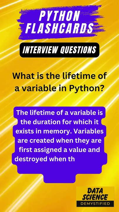 Python Interview Questions Flashcards Python Flashcards Pythonvariables Learnpython Youtube