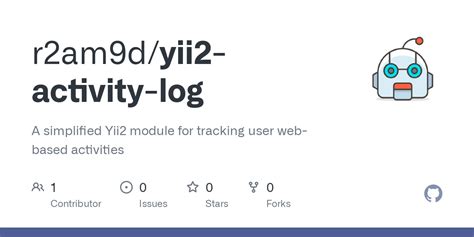 GitHub R2am9d Yii2 Activity Log A Simplified Yii2 Module For