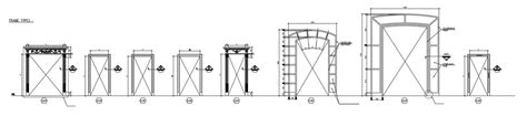 Different Door Frame Types In Autocad Drawing Dwg File Cad File