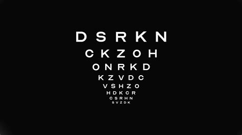 Optician Sans Is A Typeface That Completes The Eye Test Chart Alphabet