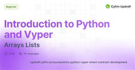 Video Favorites Arrays Lists Introduction To Python And Vyper