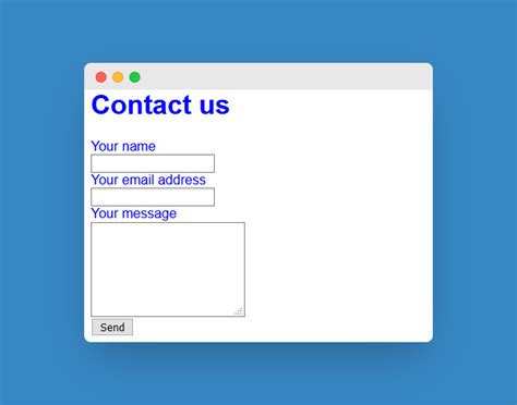 How To Create An Html Contact Form From Scratch