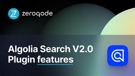 Algolia Search V Plugin Features Youtube