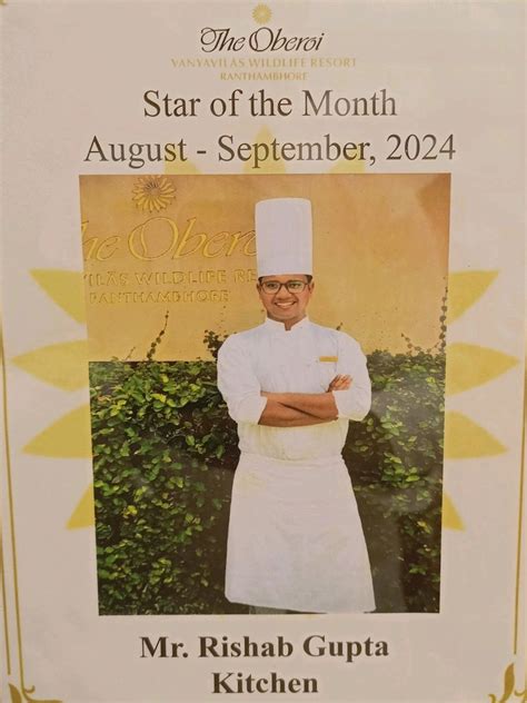 Rishab Gupta On Linkedin Starofthemonth Oberoihotels Hotellife