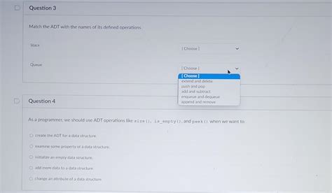 Solved Match The Adt With The Correct Access Protocol Stack