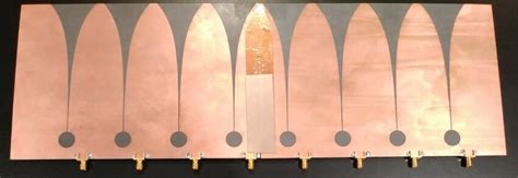 Wideband Vivaldi Array Used In The Testbed In Figure 6 Download Scientific Diagram