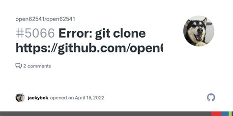 Error Git Clone Open62541open62541git · Issue 5066 · Open62541open62541