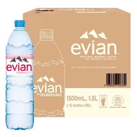 Costco代購 可刷卡 Evian 天然礦泉水 1500毫升 X 12瓶 或 X 24瓶 Evian 礦泉水 蝦皮購物