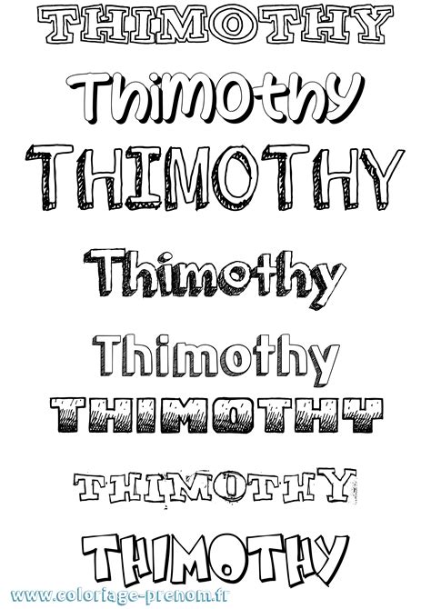 Coloriage Du Prénom Thimothy à Imprimer Ou Télécharger Facilement