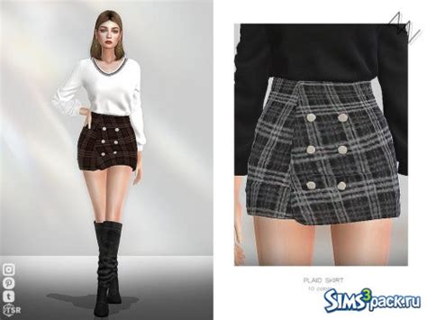 Скачать юбка от Znsims для Симс 4