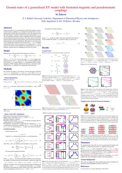 Pdf Ground States Of A Generalized Xy Model With Frustrated Magnetic And Pseudonematic Couplings