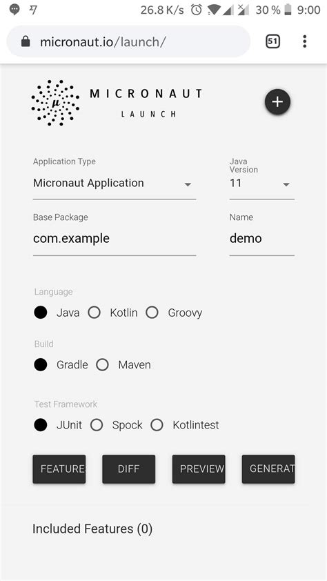 Ui Text In Buttons Is Cut In Mobile · Issue 195 · Micronaut Projects