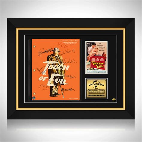 Touch Of Evil Script Limited Signature Edition Custom Frame Rare T
