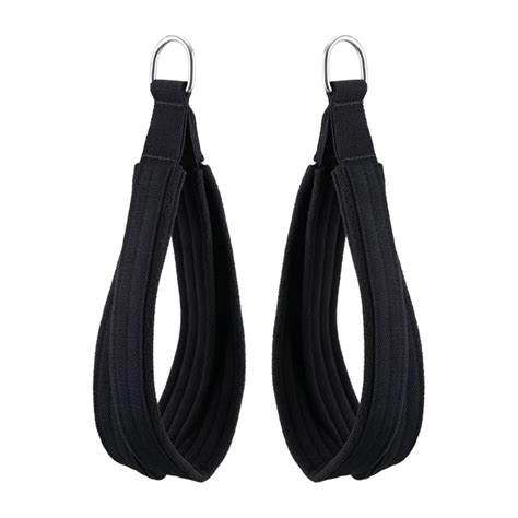 Xlwllnj 2 Pieces Double Loop D Ring Straps Pilates Straps Core Training