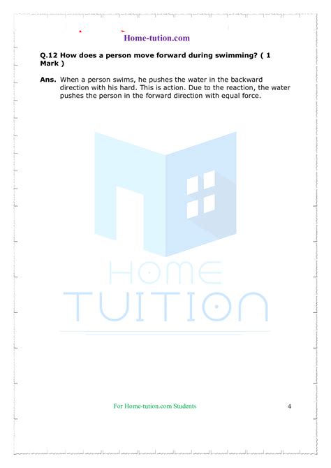 Important Questions For Class 9 Science Chapter 9 Force And Laws Of Motion With Solutions