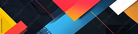 Modern Abstract Background With Bold Angular Shapes In Contrasting