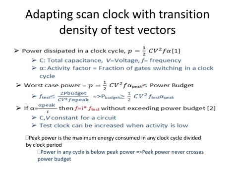 Ppt Controlled Transition Density Based Power Constrained Scan Bist With Reduced Test Time