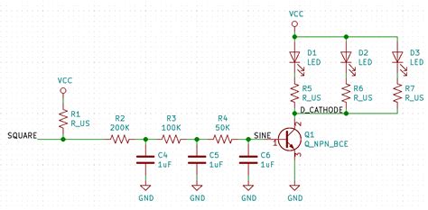 Circuit Design Determining Values To Convert Square Wave To Sine Wave At Low Frequency