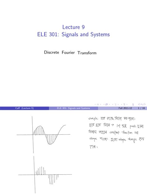 Dft Pdf Discrete Fourier Transform Applied Mathematics