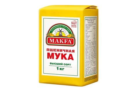 Мука пшеничная Макфа 1 кг с бесплатной доставкой на дом из «ВкусВилл ...