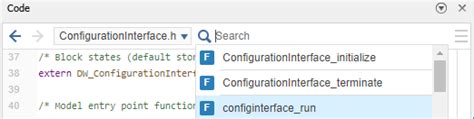 Configure Generated C Function Interface For Model Entry Point