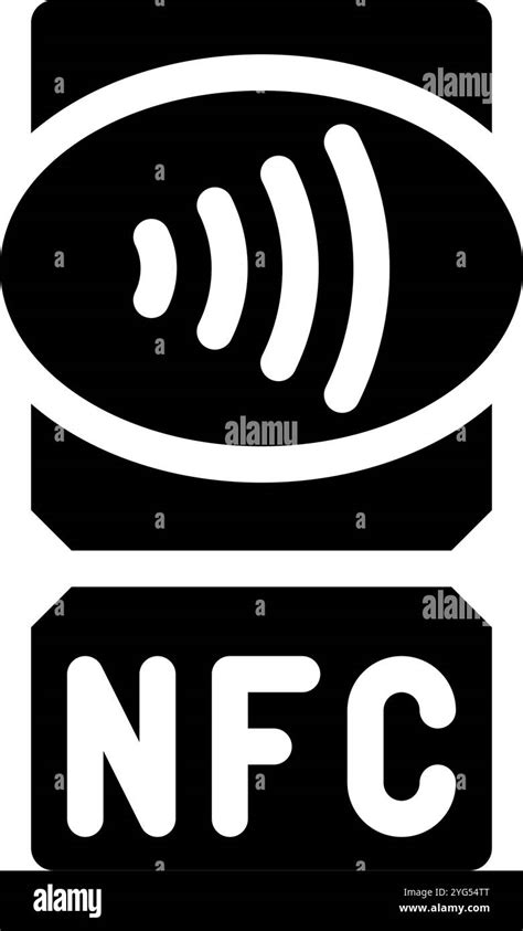 Nfc Symbol Technology Glyph Icon Vector Illustration Stock Vector Image And Art Alamy
