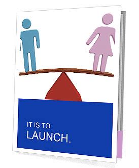Achieving Gender Balance And Sex Equality Between Men And Women Presentation Folder Design ID