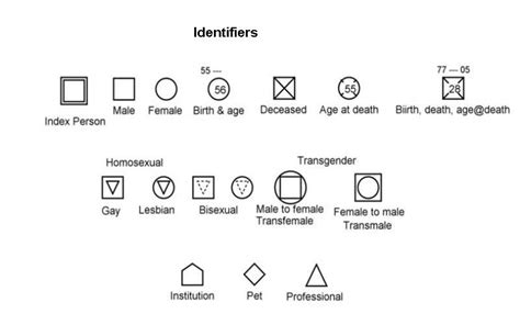 Standard Genogram Symbols Genogram Analytics