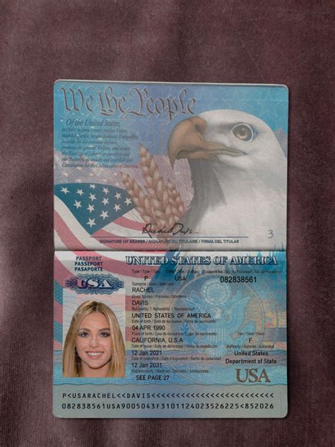 Editable Blank Us Passport Sample Template Template Samples Editable Blank Us Passport Sample Template Template Samples