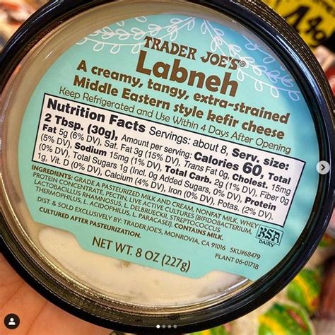 Trader Joes Labneh Dip Veggies Or Chips In This Middle Eastern Style