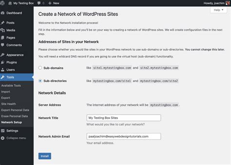 How To Create A Multisite Network Easy Web Design Tutorials