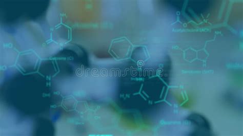 Animation Of Scientific Data Processing Over Molecule Model Laboratory