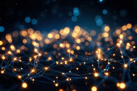 Premium Photo Complex Network Of Abstract Digital Connections Intricately Woven With Data