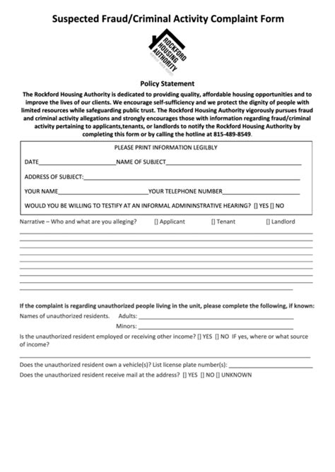 Top 7 Criminal Complaint Form Templates Free To Download In Pdf Format