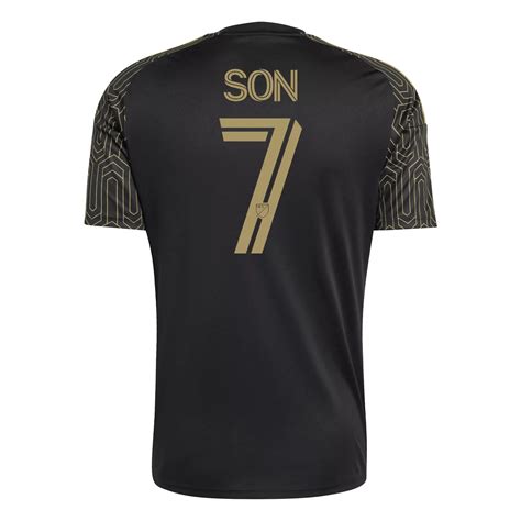 Adidas Mens Son Heung Min Lafc Stadium Home Jersey 26 27 Black Gold