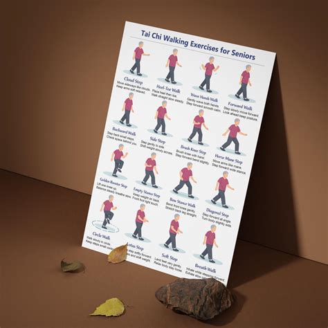 Printable Tai Chi Walking For Seniors Tai Chi Walking Chart Tai Chi