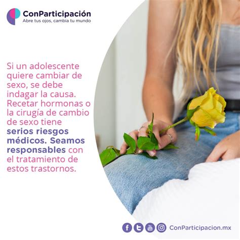 El cambio de sexo tiene riesgos médicos e irreversibles ConParticipacion