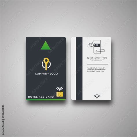 Smart Hotel Key Card Design Template
