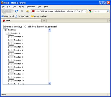 Basic Treepanel Example Ext Gwt Tree Gwt Java
