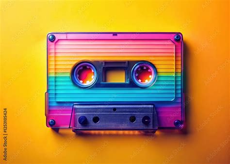 Vintage Cassette Tape 80s Music Nostalgia In A Simple Flat Retro