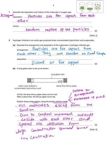 Igcse Chemistry Paper 3 Solved Questions Teaching Resources