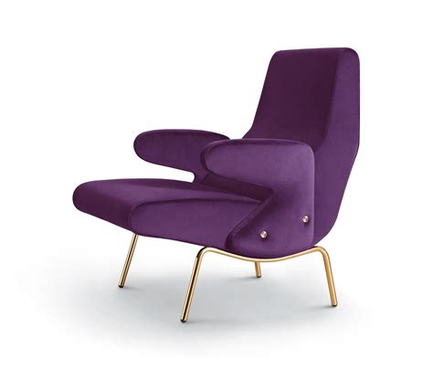 Delfino Armchair Version With Galvanic Gold Lacquered Base Architonic