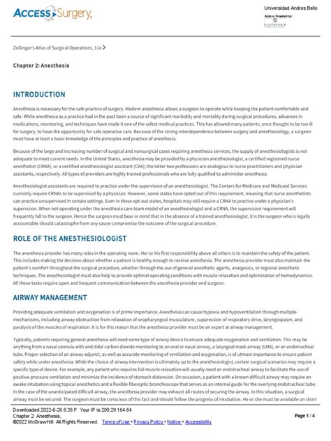 Chapter 2 Anesthesia Pdf Anesthesia Surgery