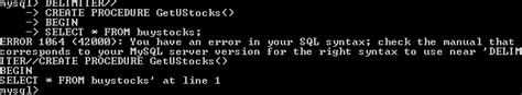 Mysql Cannot Create Stored Procedure Stack Overflow