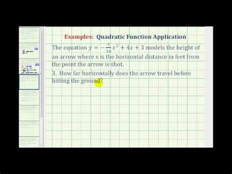 Quadratic Equation Applications Video Algebra CK Foundation