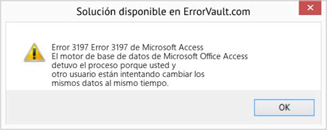 Cómo arreglar Error 3197 Error 3197 de Microsoft Access El motor de