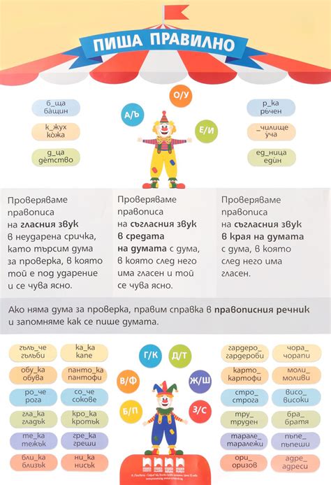 Стенно учебно табло по български език за 2 клас Пиша правилно Store Bg