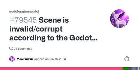 Scene Is Invalidcorrupt According To The Godot Editor But Works